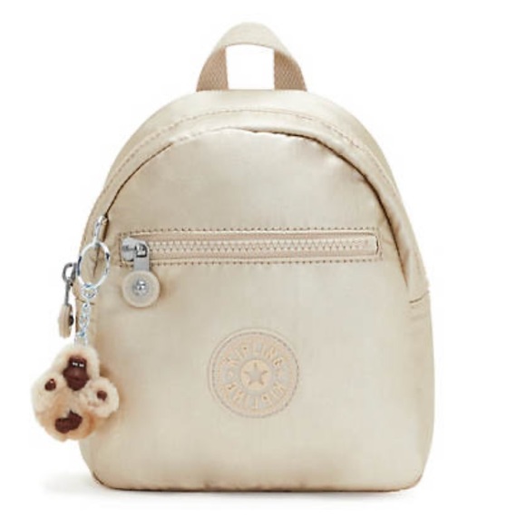 Kipling | Bags | Kipling Winnifred Small Backpack Starry Gold Metallic ...